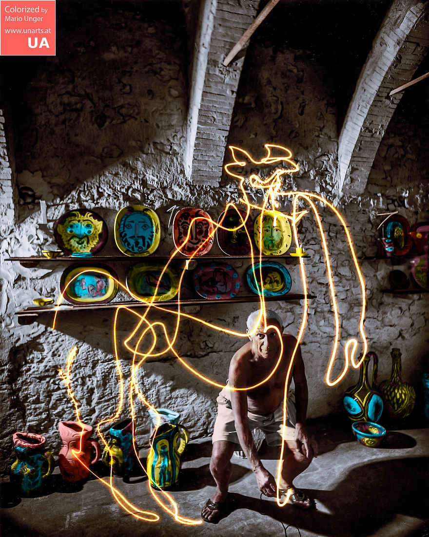 32 Beautifully Colored Photographs of Famous People