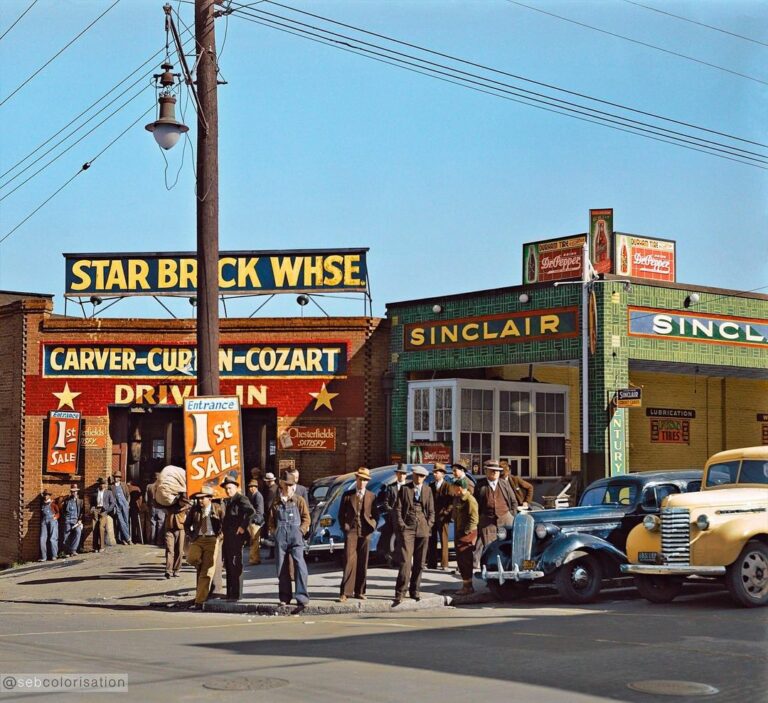 Amazing colorized photos that bring 1930s America to life