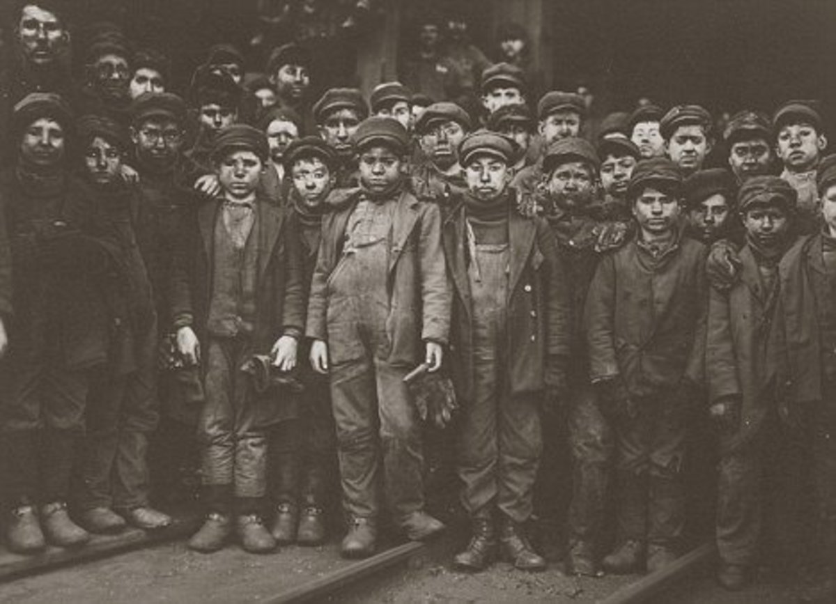 Poor Victorian Children Working