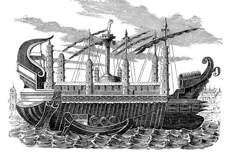 The Syracusia, the largest ship in ancient history