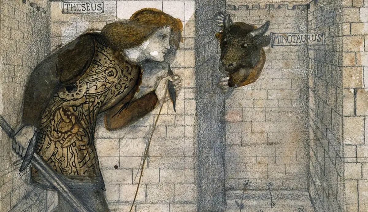 Ariadne, Theseus, and the Labyrinth of the Minotaur