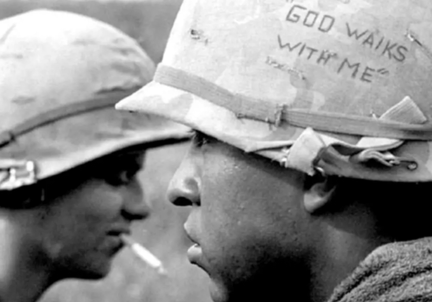 Photos of Helmet Graffiti in the Vietnam War