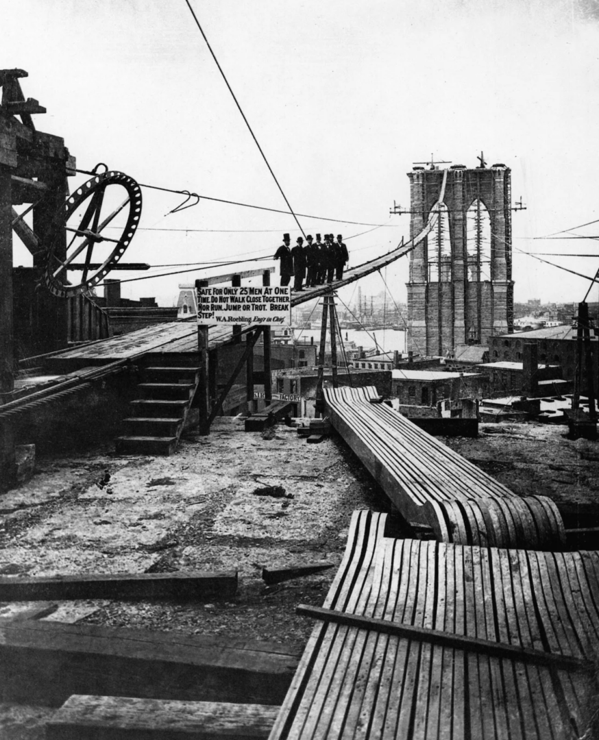 Rare Pictures of the Construction of the Brooklyn Bridge