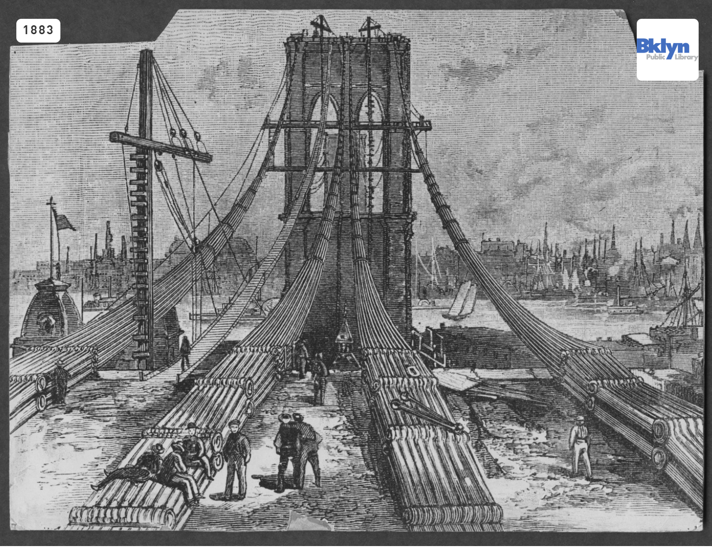 Rare Pictures of the Construction of the Brooklyn Bridge